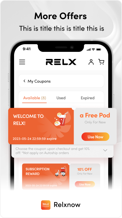 Vape Devices and Pod Flavor List | RELX Malaysia