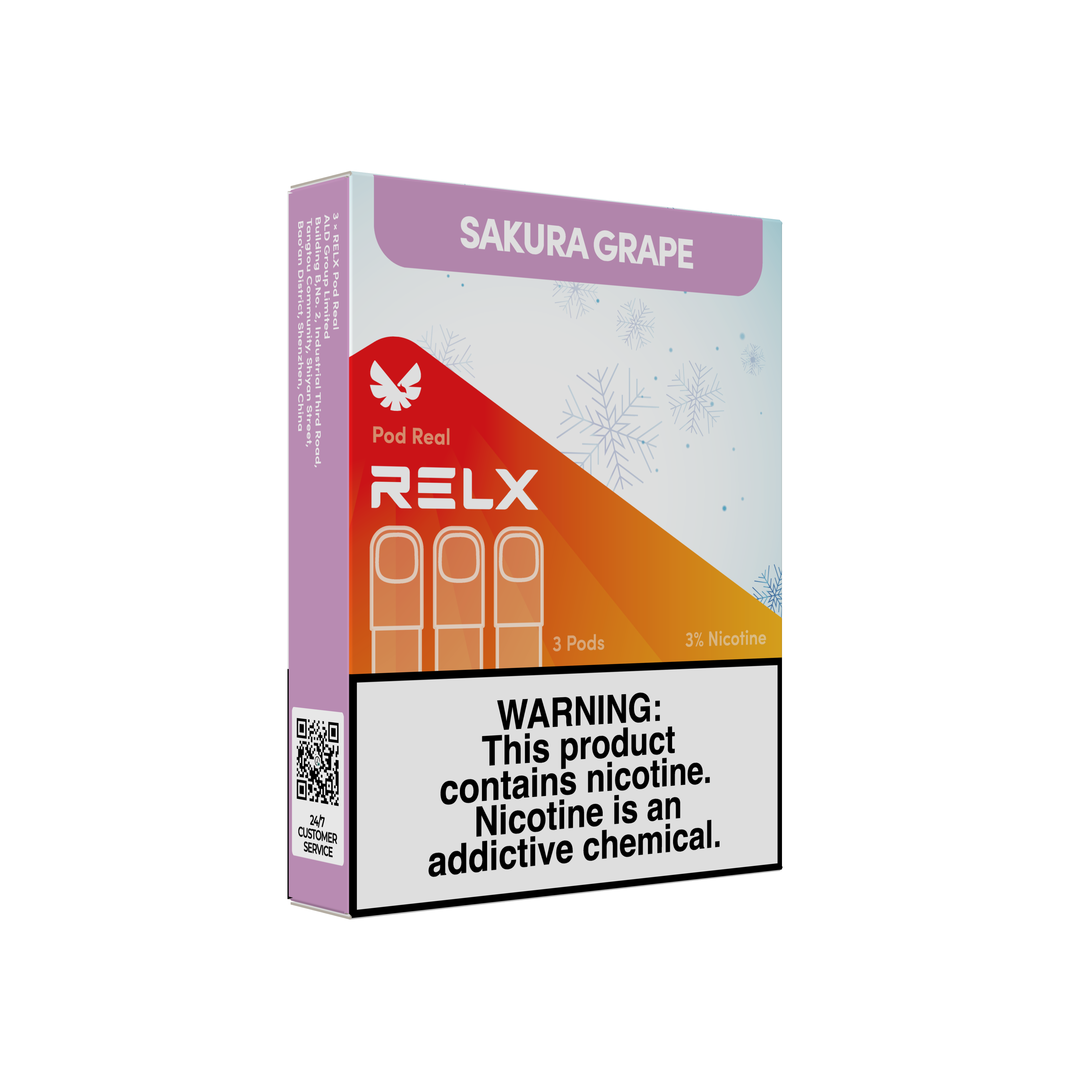 Shop RELX Pod Real Sakura Grape 3% Nicotine | RELX Malaysia